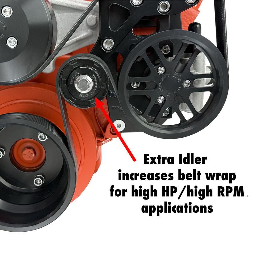 Big Block Chevy 8-Rib Pulley Kit Alt AC PS | Victory HD – Concept ONE ...
