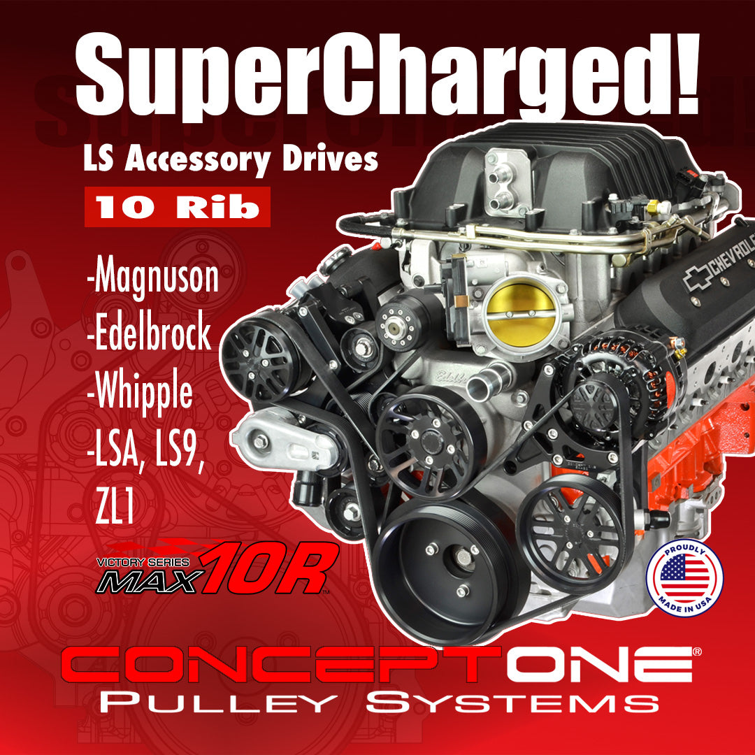 Car Pulley Kits, Serpentine Belt Conversions | SB BB Chevy - LS - Ford ...