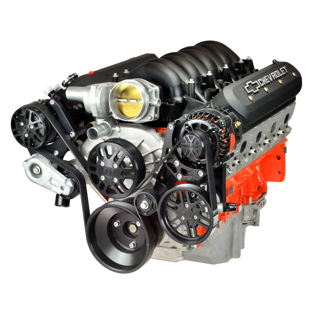 Chevy LS 8-Rib Pulley Kit Alt AC PS | Victory HD – Concept ONE Pulley ...