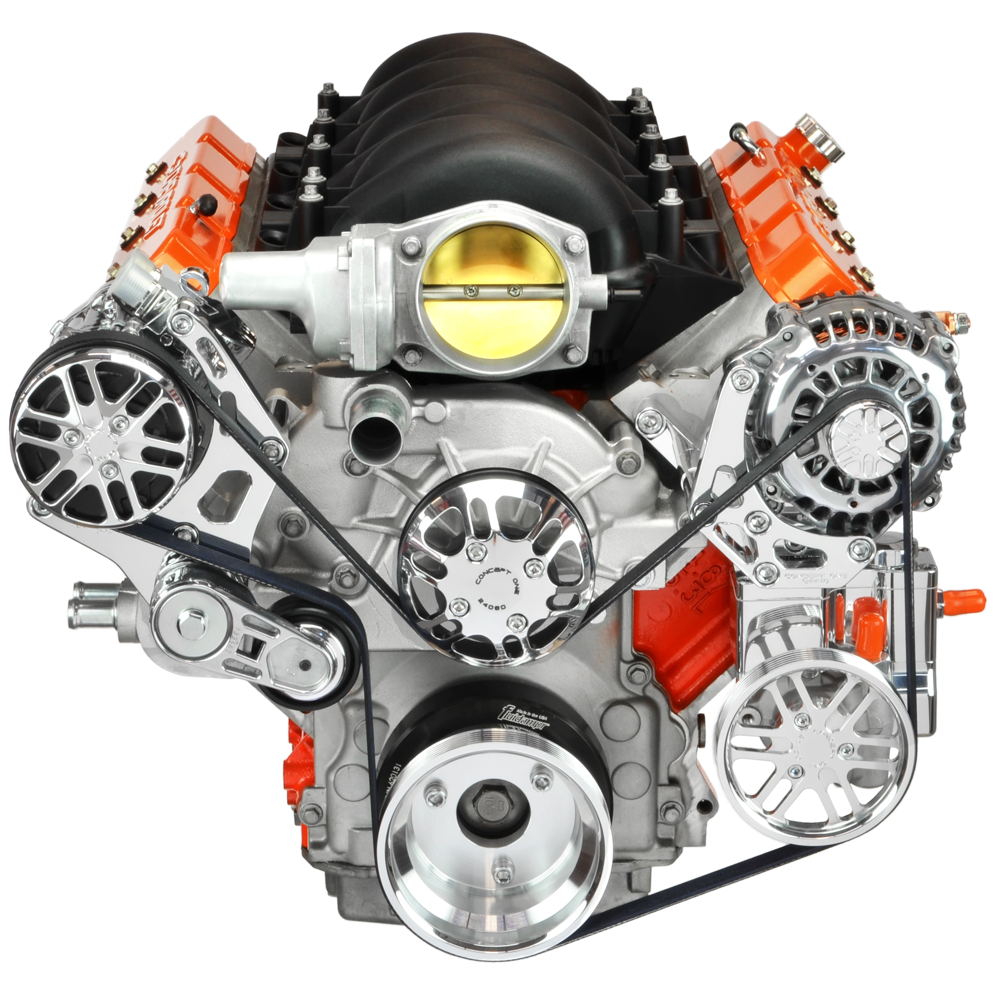 Chevy LS Serpentine Pulley System Alternator, A/C, PS | Victory Series ...