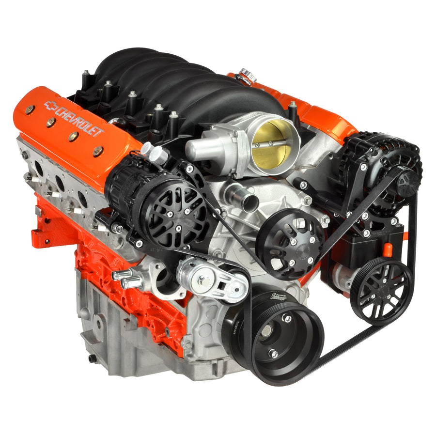 Chevy LS Serpentine Pulley System Alternator, A/C, PS | Victory Series ...