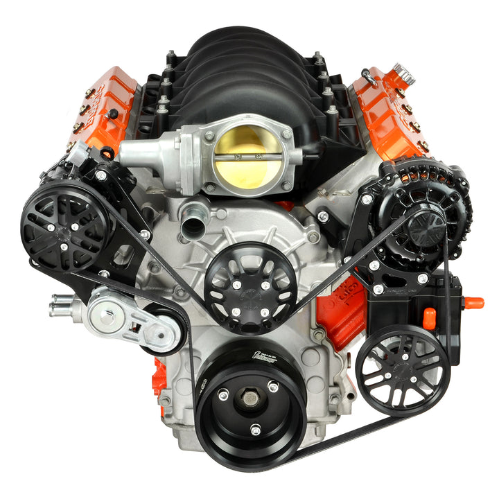 Chevy LS Serpentine Pulley System Alternator, A/C, PS | Victory Series ...
