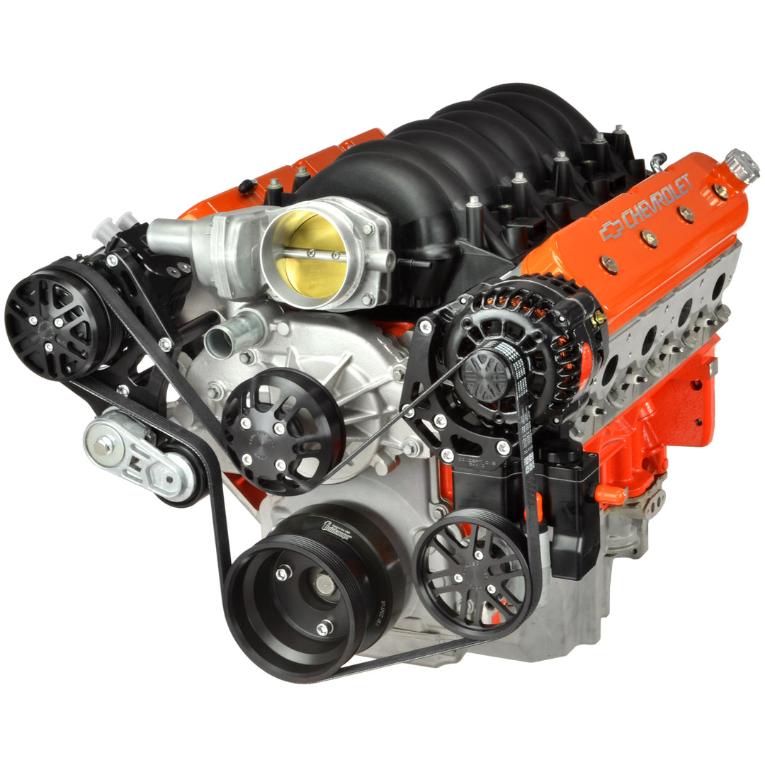 Chevy LS Serpentine Pulley System Alternator, A/C, PS | Victory Series ...