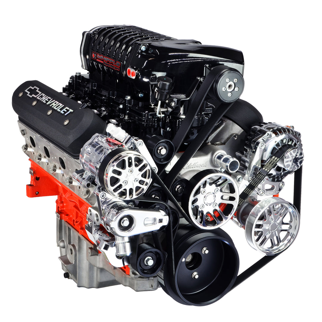 Chevy LS 10 Rib Supercharger Pulley Kit | Whipple WK-1815 Alt-AC-PS ...