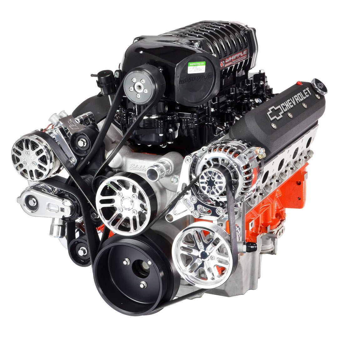 Chevy LS 10 Rib Supercharger Pulley Kit | Whipple WK-1815 Alt-AC-PS ...