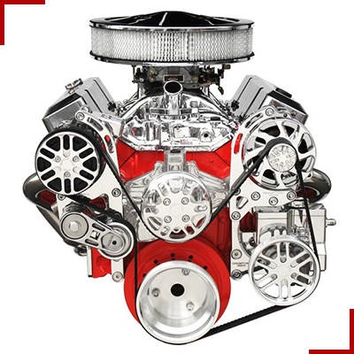 Car Pulley Kits, Serpentine Belt Conversions | SB BB Chevy - LS - Ford ...
