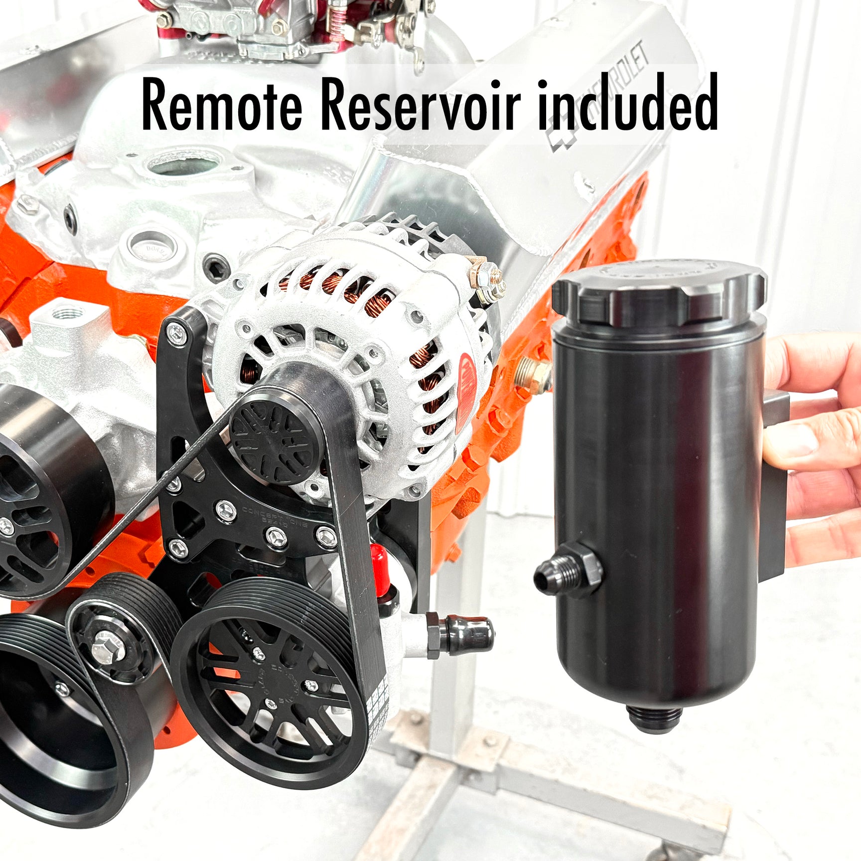 Small Block Chevy 8-Rib Pulley Kit Alt AC PS | Victory HD – Concept ONE ...