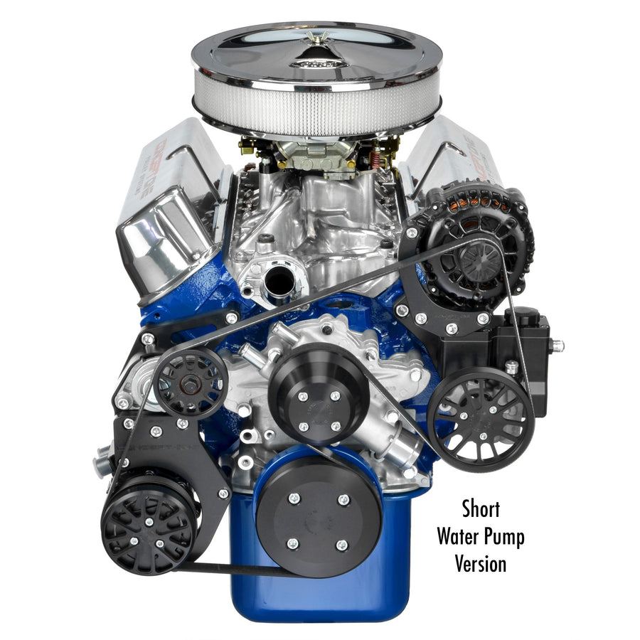 289 302 351W SB Ford Pulley Kit – Alternator, AC, Power Steering ...