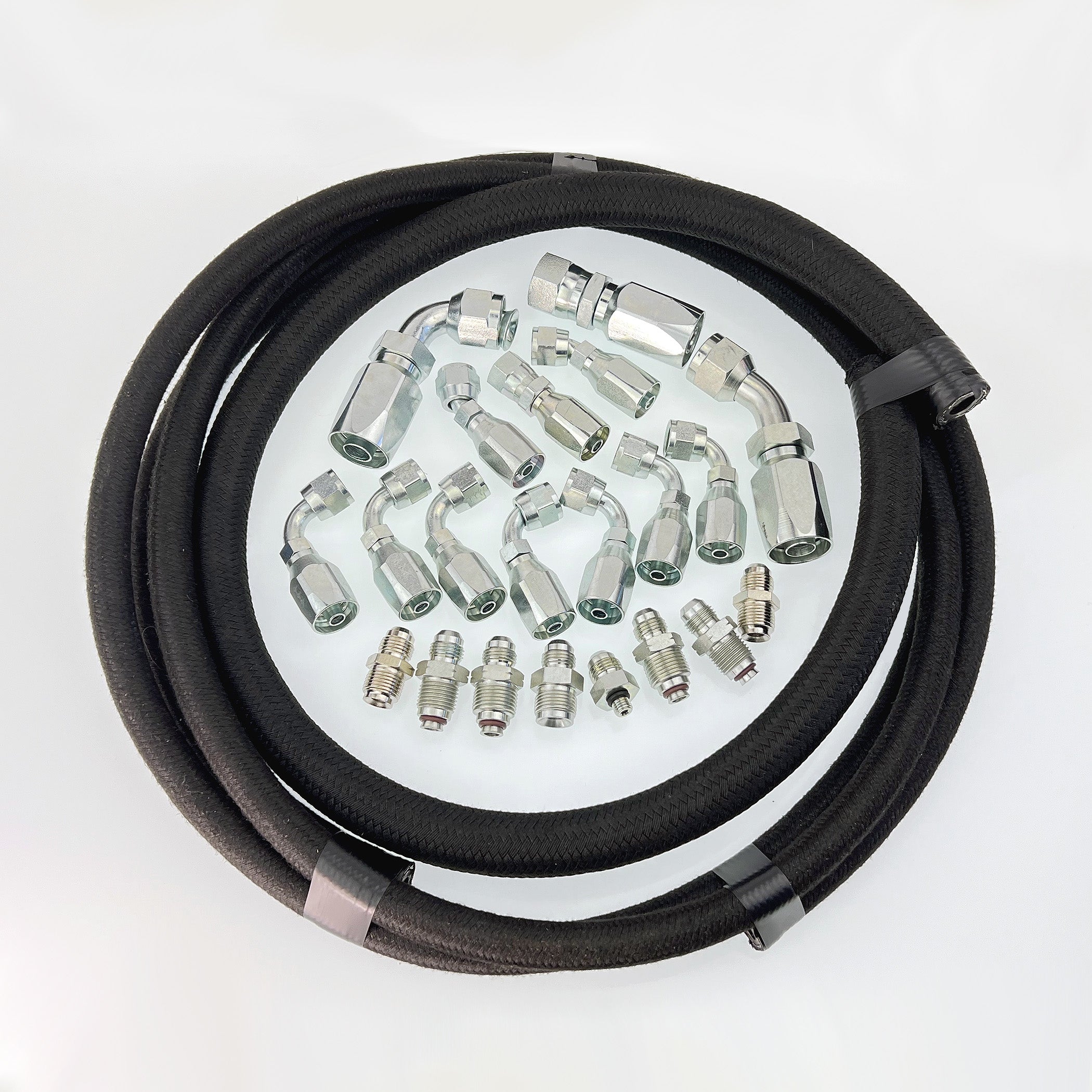 Power Steering Hose Kit Black AQP | GM Steering Box - Hydroboost ...