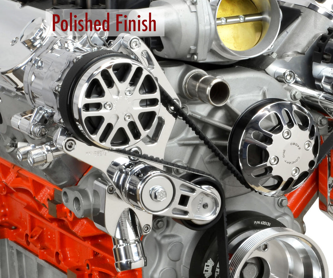Chevy LS 8-Rib Pulley Kit Alt AC PS | Victory HD – Concept ONE Pulley ...