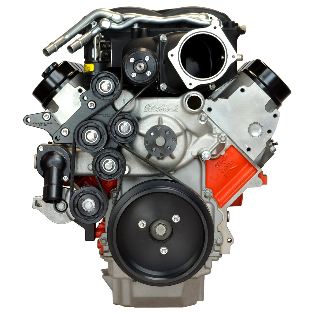 Chevy LS 10 Rib Pulley Kit - Magnuson Hearbeat Supercharger, Alt, AC ...