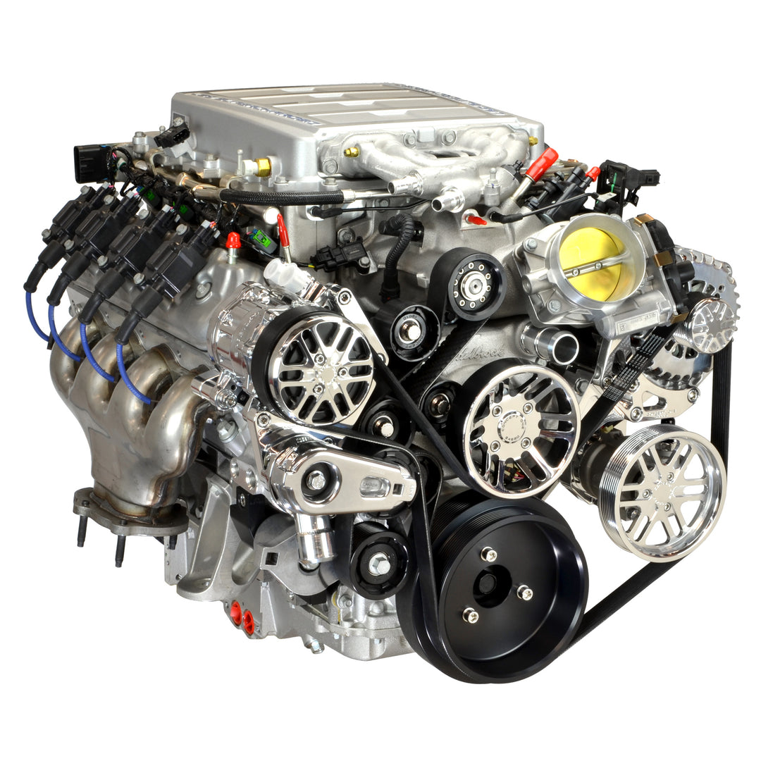 Chevy LS 10 Rib Pulley System For LS9 Supercharged - Alt, AC, PS | MAX ...