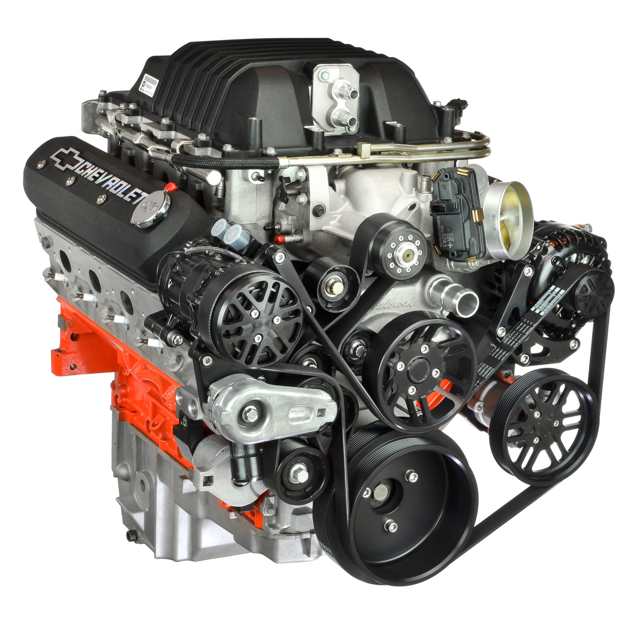 Chevy LS 10 Rib Pulley Kit: LSA, ZL1 Supercharged - Alt, AC, PS | MAX ...